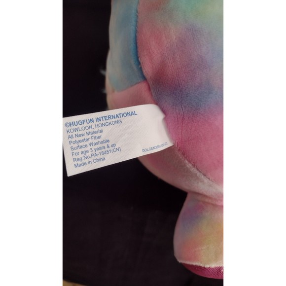 Hug Fun | Toys | Nwt Round Super Soft Plush Tie Dyed Cupcake Unicorn ...